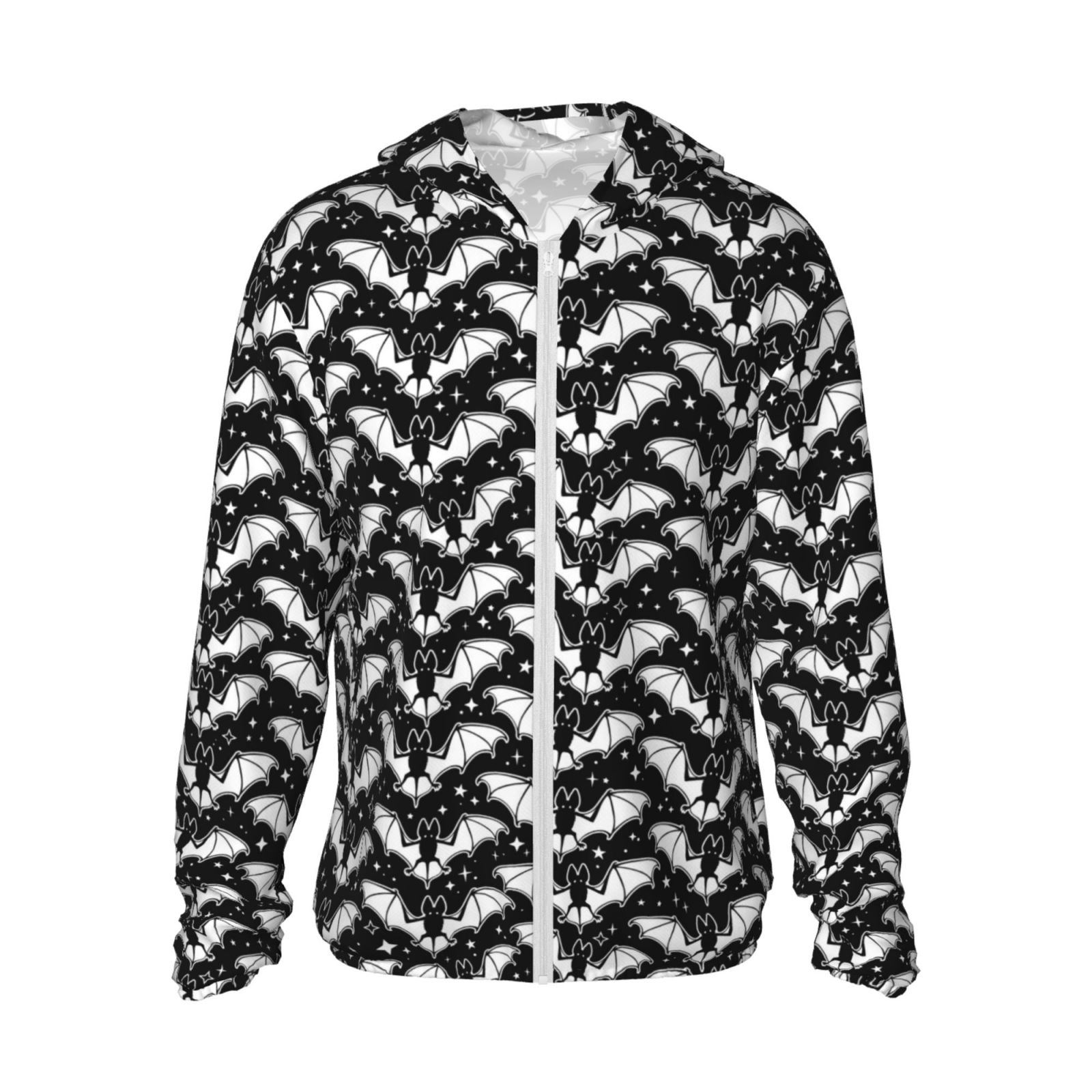 Sun Protection Shirts for Men/Women, white cool bats star Long Sleeve ...