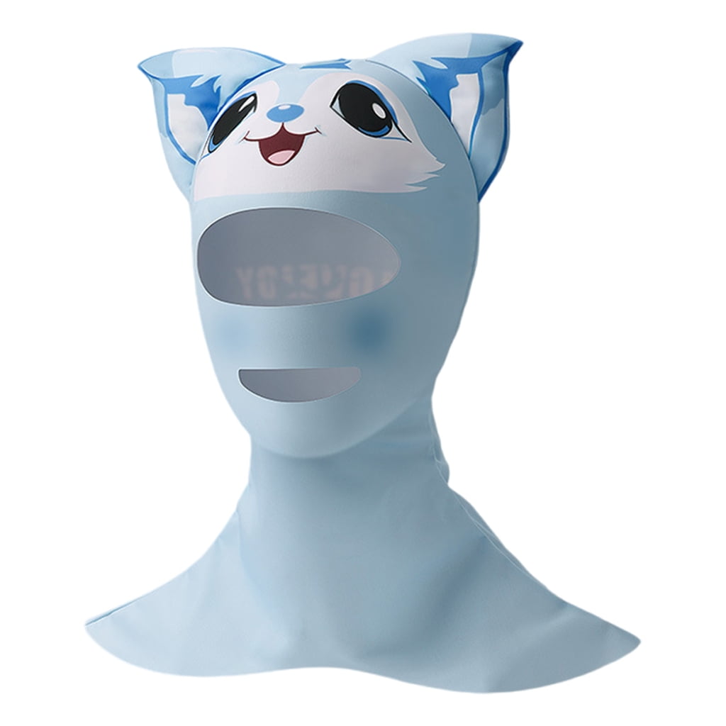 Sun Protections Full Face Swiming Diving Facekini Elastic Swim Caps ...