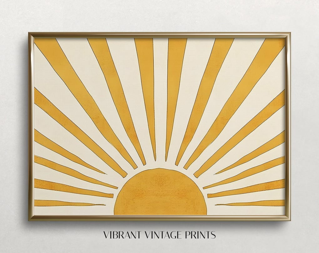 Sun Rays Art Sun Wall Art Sunbeams Art Sunrise Art |Celestial Wall Art ...