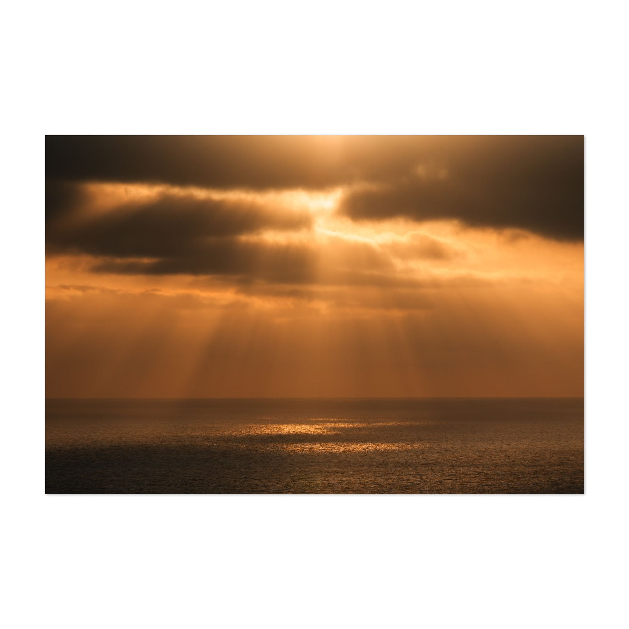 Sun Rays, Torrey Pines - San Diego California Photography Unframed Wall ...