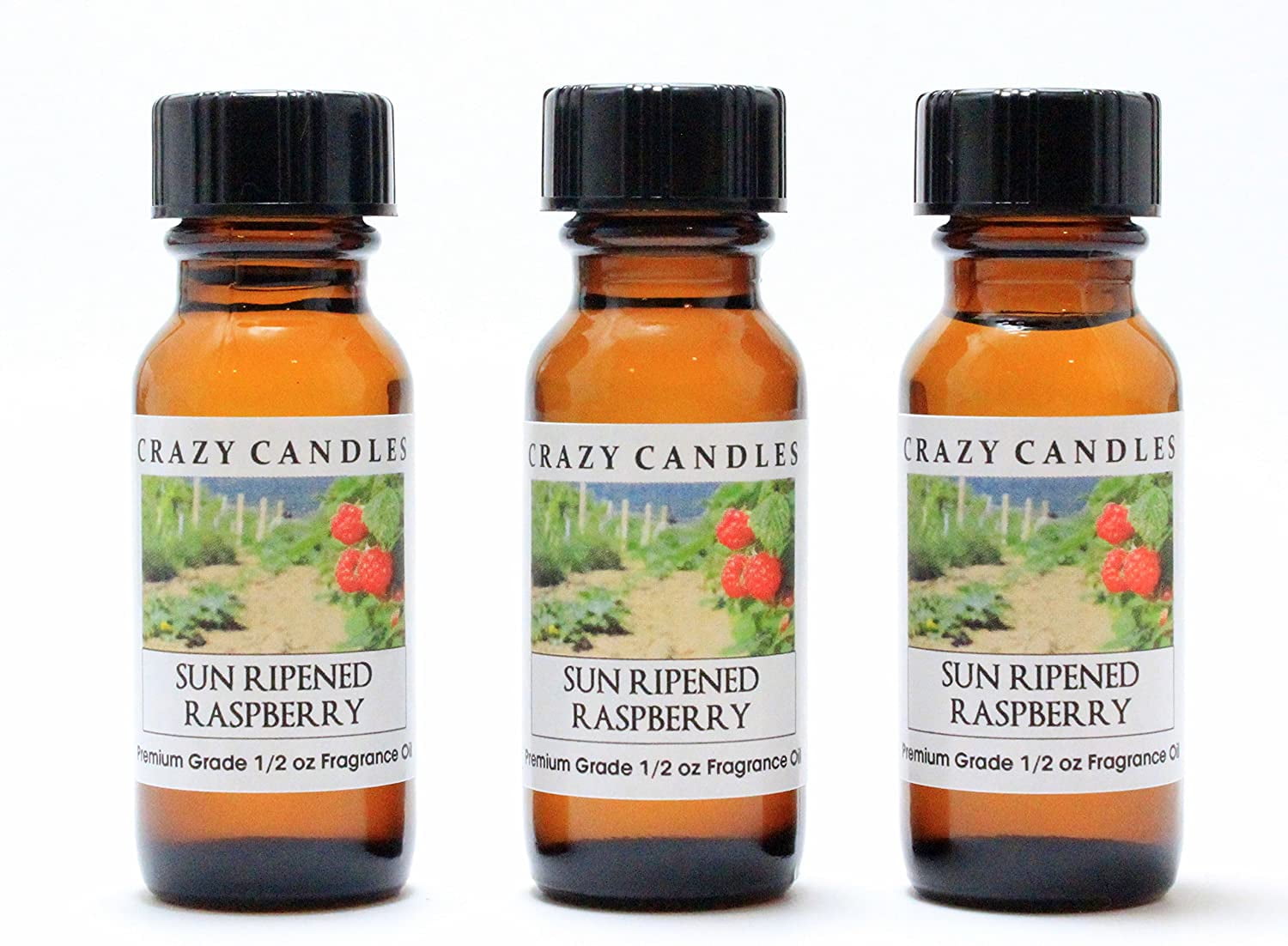 Sun Ripened Raspberry 3 Bottles 1/2 FL Oz Each (15ml) Premium Grade ...