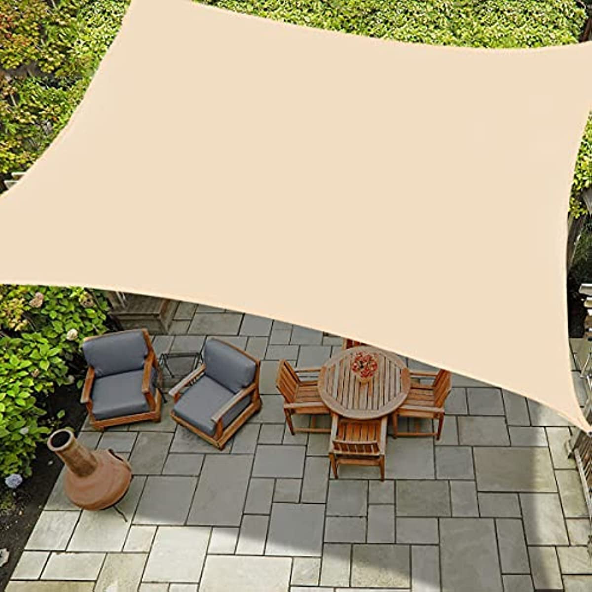 Sun Sail Shade Sail Canopy Rectangle 7' x 13' Shade Sail for Patio Deck ...