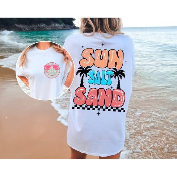 Sun Salt Sand Png, Summer Png Sublimation T-Shirt Print Designs ...