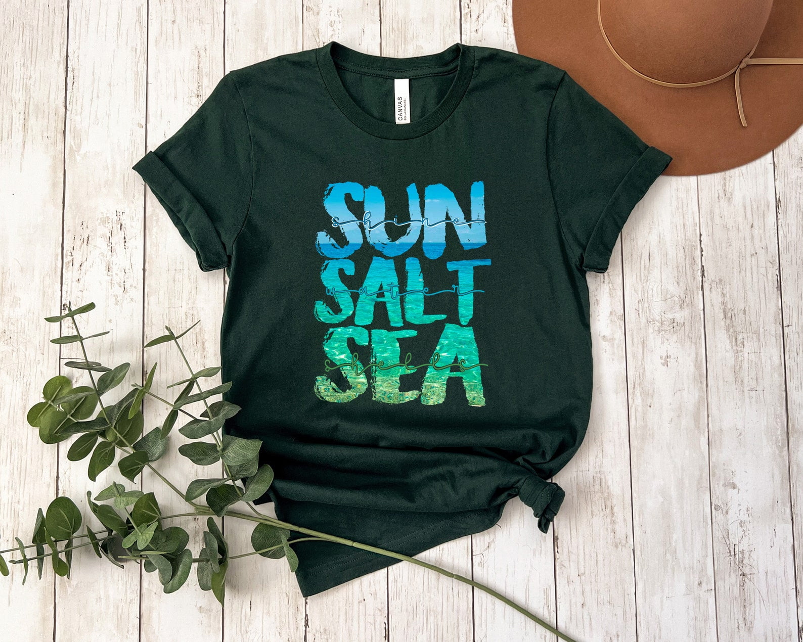 Sun Sand Salt Beach Shirt, Retro T-Shirt, Trendy Beach Shirts for Women ...