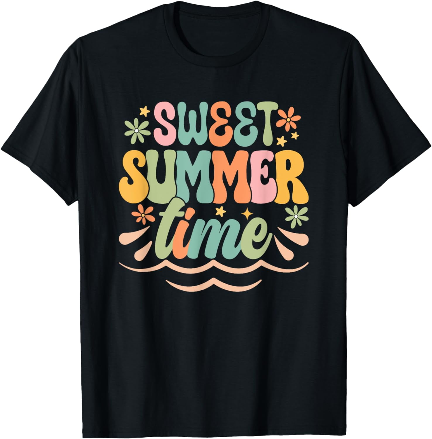 Sun Sea Beach Vacation Sweet Summertime T-Shirt - Walmart.com