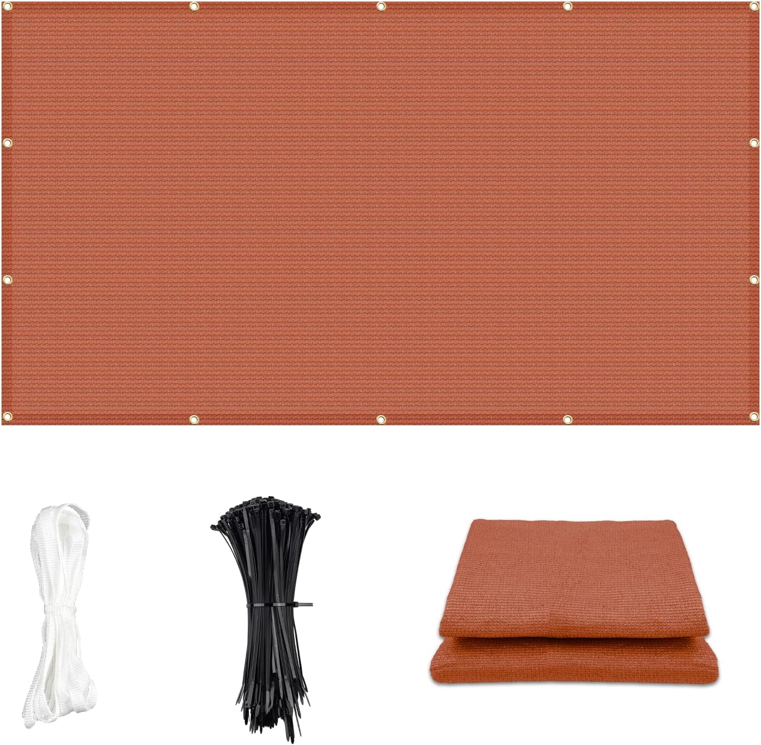 Sun Shade Cloth with Grommets 11×17 FT Shade Panel Shade Tarp Screen ...