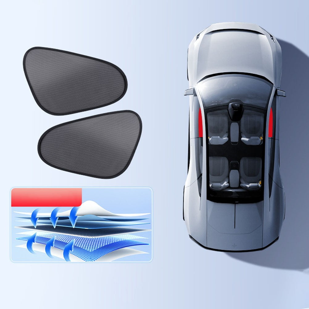 Sun Shade Cover for Car Side Window Ultra-Light Electrostatic Curtains ...