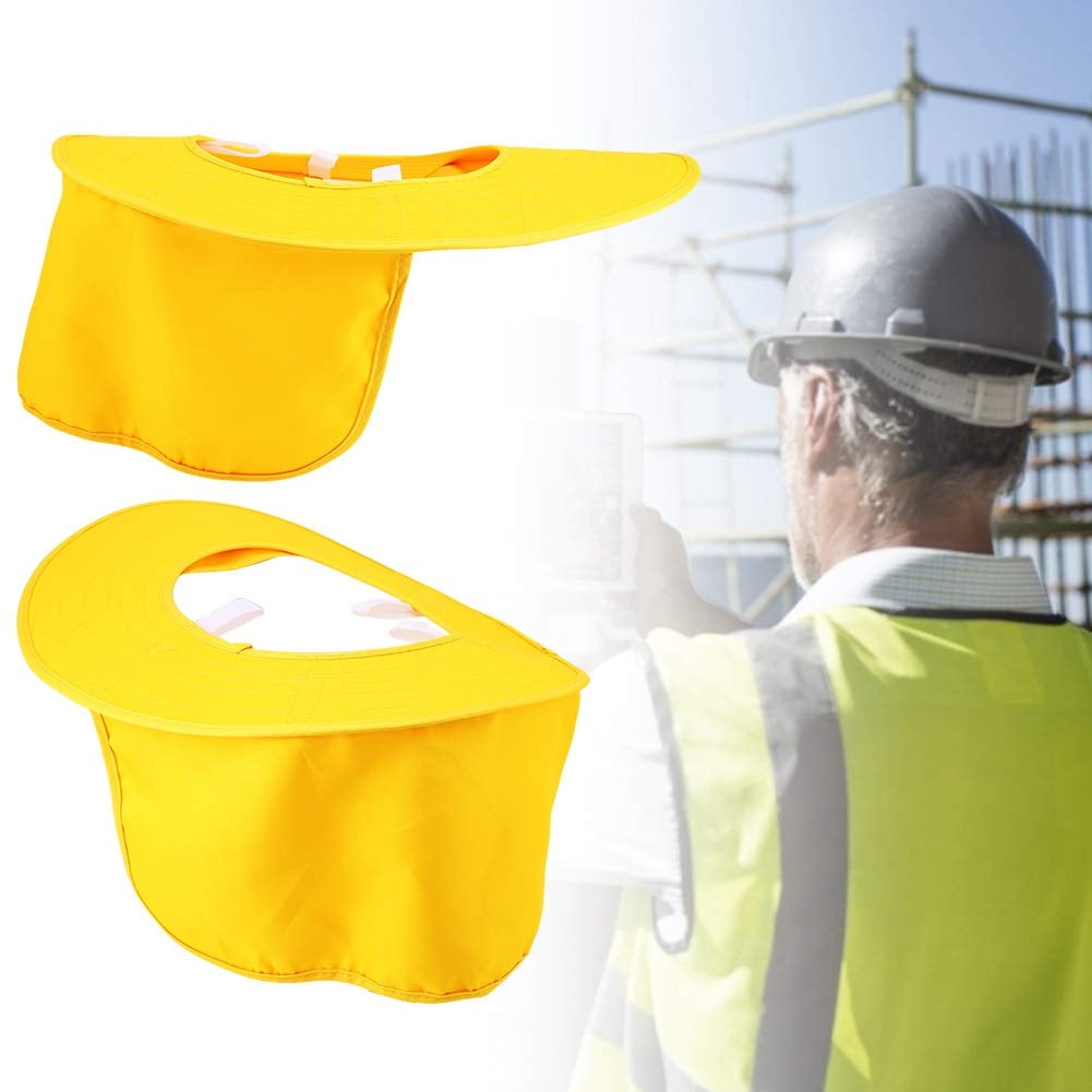 Sun Shade Hard Hats for Women Men, Widened Brim Face Protection Fiber ...
