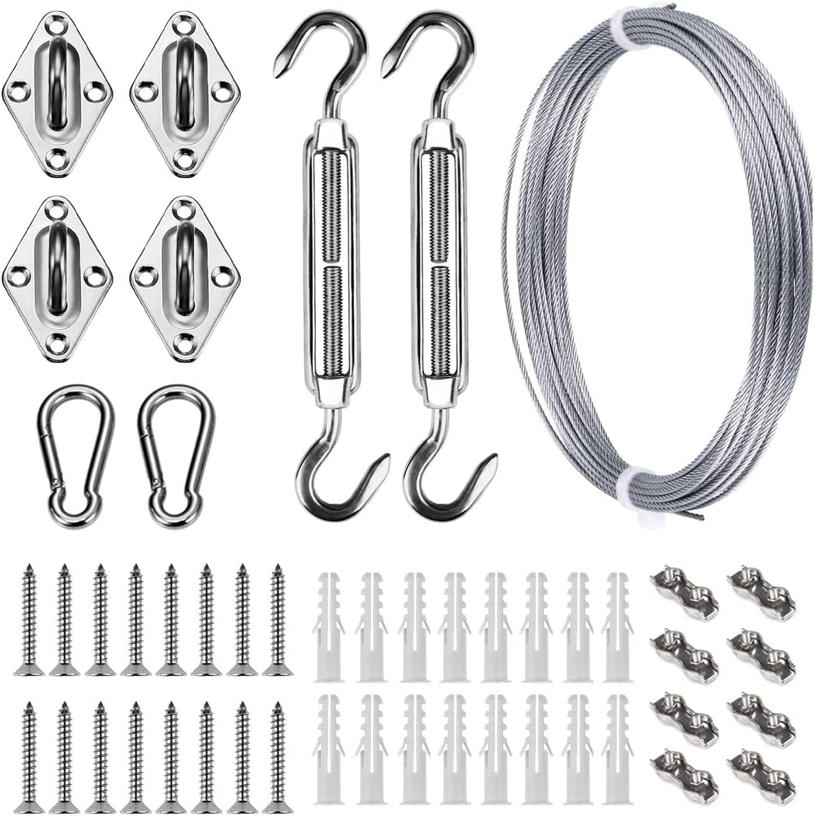 Sun Shade Hardware Kit for Rectangle and Square Sun Shade Sails ...