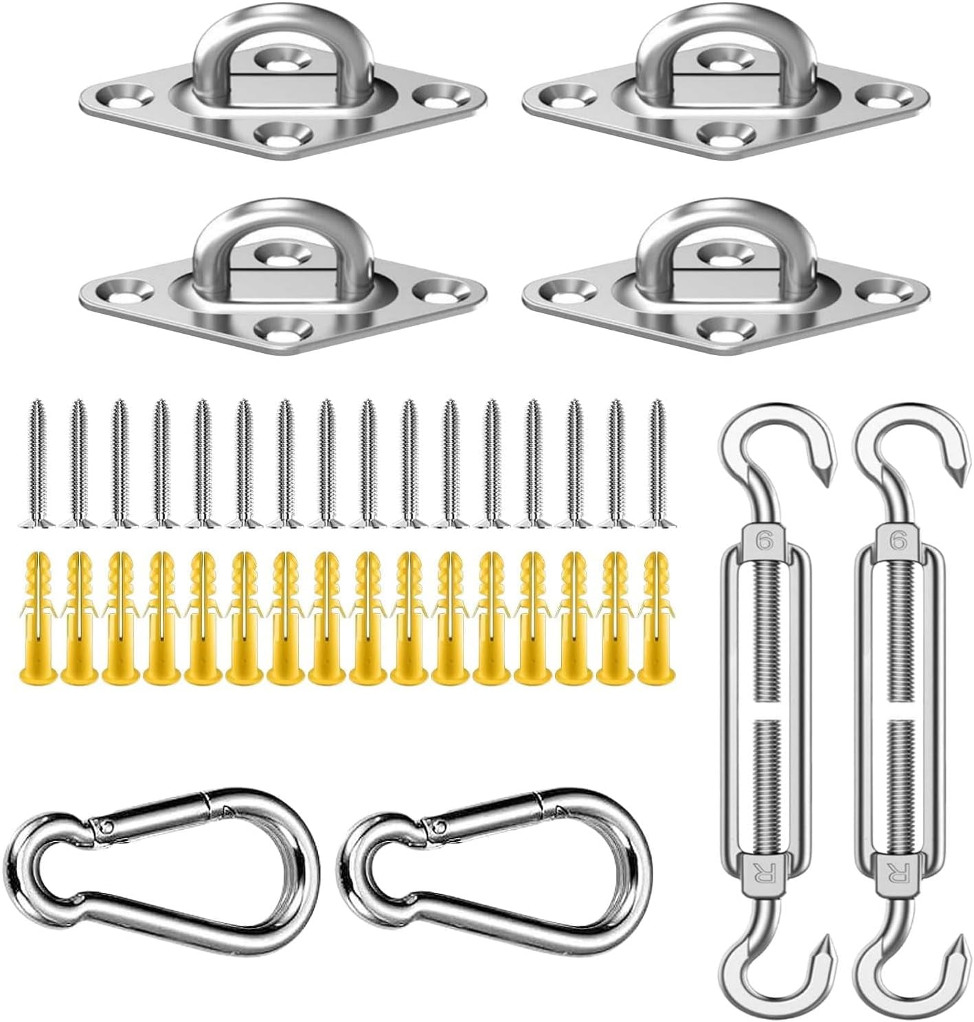 Sun Shade Hooks and Clips, Sun Shade Hardware Kit, Triangle Sun Shade ...