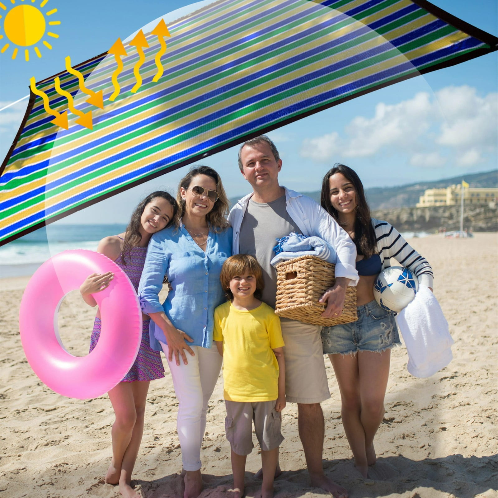 Sun Shade Mesh - Outdoor Heat Insulation Net for Rooftops/Balconies ...