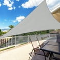 Sun Shade Sail, 14.76'x14.76'x 14.76' Triangle Sun Sail Terylene ...