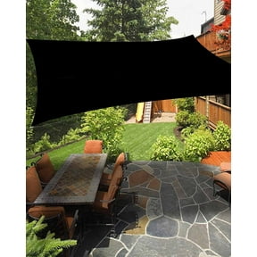 WORKPOINT Patio Sun Shade Sail Canopy Rectangle Shade Cloth UV Block ...