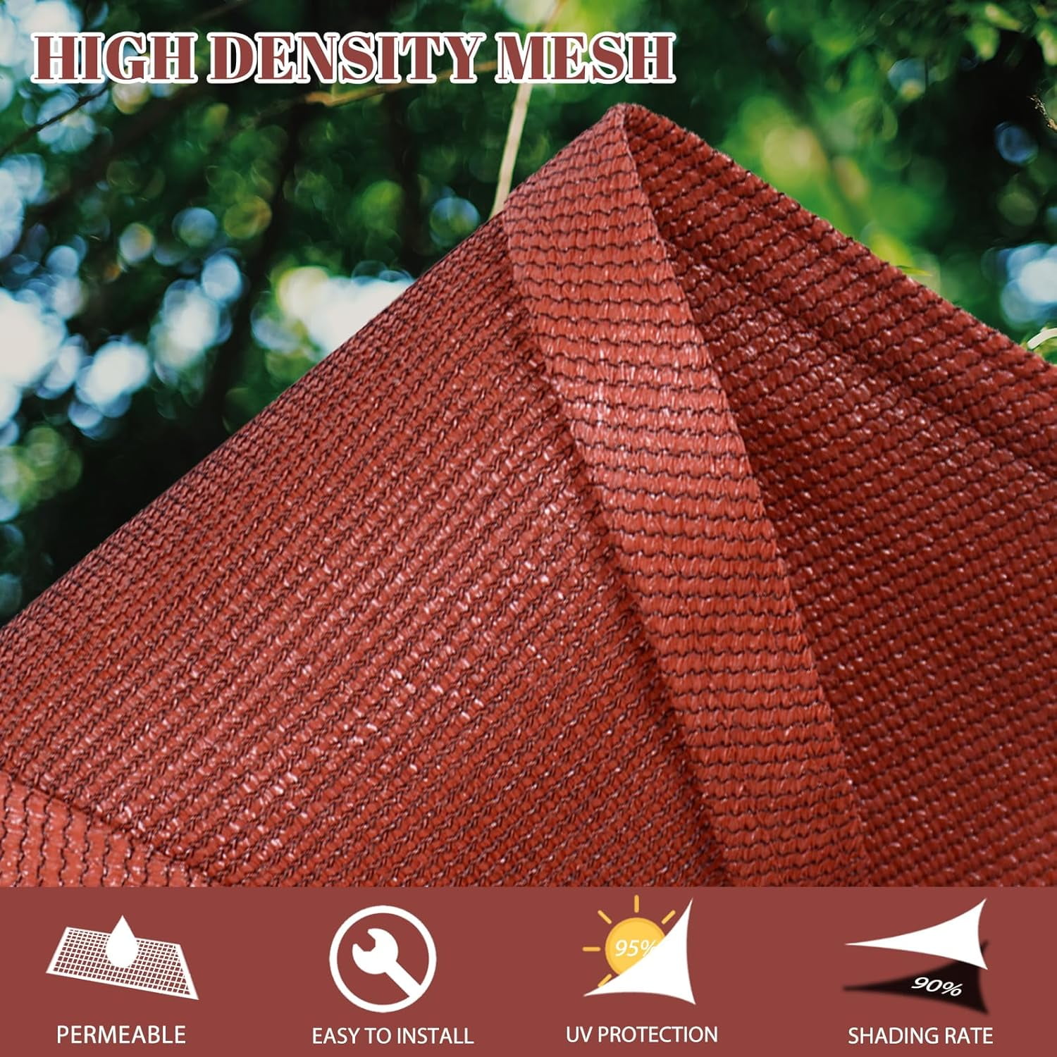 Sun Shade Sail 6X6X8.5 Ft Right Triangle For Patio Outdoor, Terra (Custom S - Walmart.com