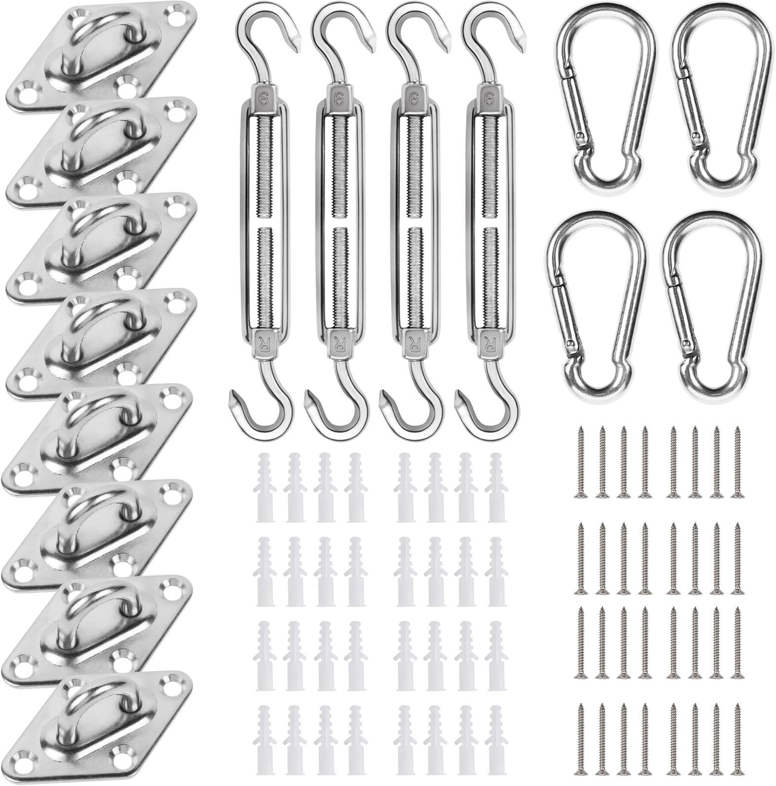Sun Shade Sail Fixing Kit, Sun Shade Sail Hardware Kit, Awning ...