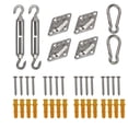 Sun Shade Sail Hardware Kit, 304 Stainless Steel Awning Fixing Kit with ...