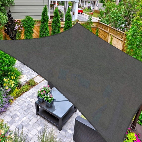 Sun Shade Sail Rectangle, 16' x 20' UV Block Canopy for Patio Backyard ...