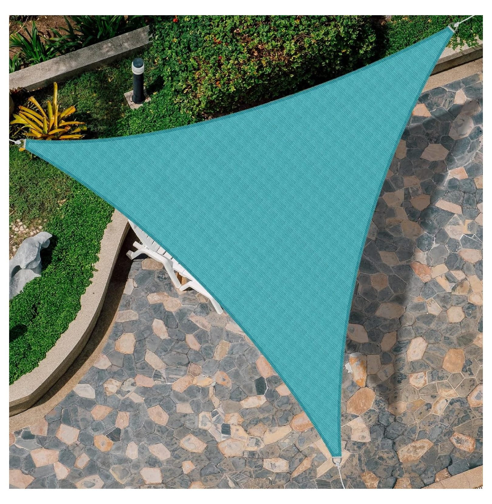 Sun Shade Sail Triangle 10'x10'x10' Shade Canopy UV Resistant Outdoor ...