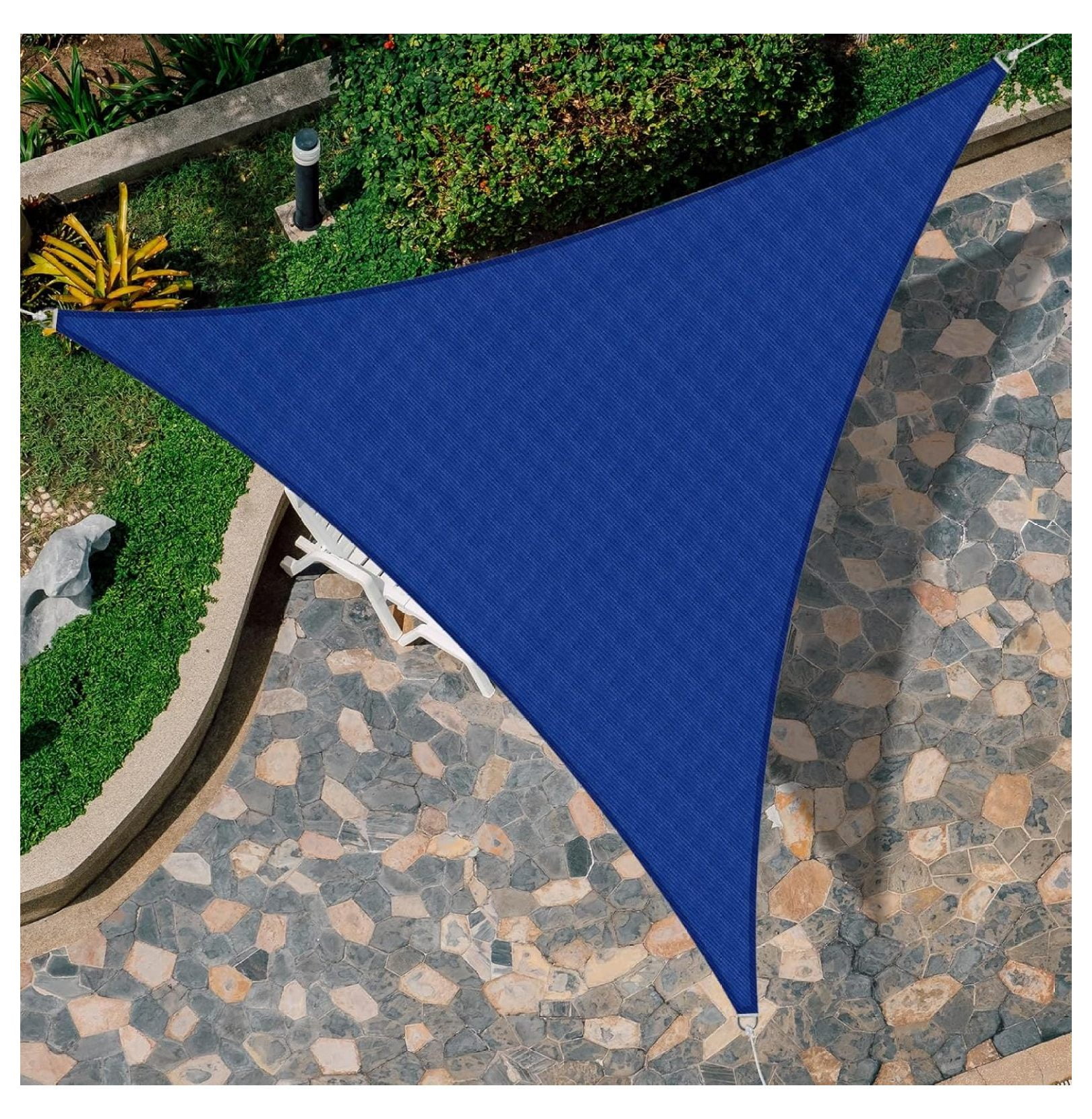 Sun Shade Sail Triangle 16'x16'x16' Shade Canopy UV Resistant Outdoor ...