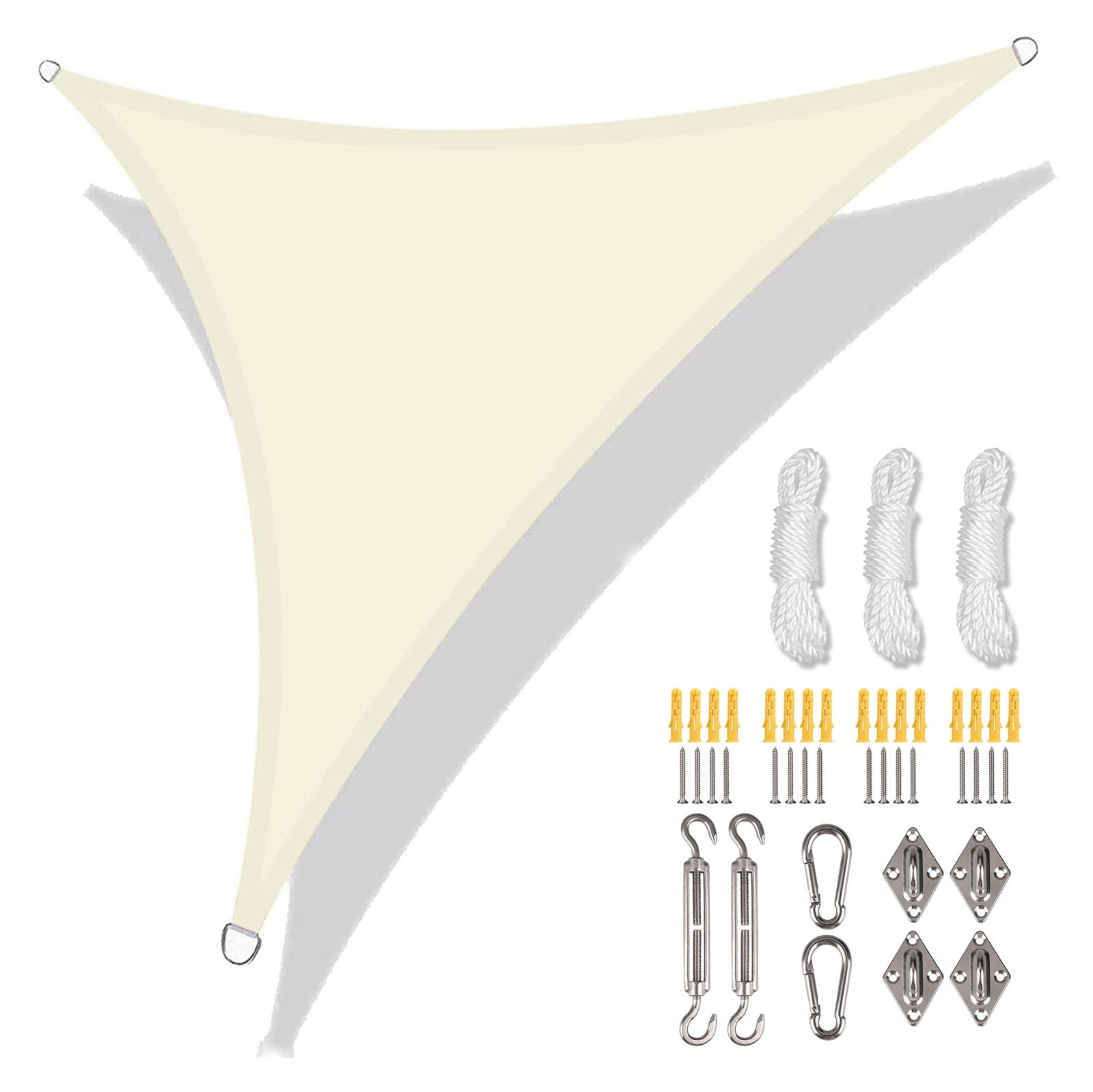 Sun Shade Sail Triangle Canopy Shades For Outdoor Patio Pergola Cover ...