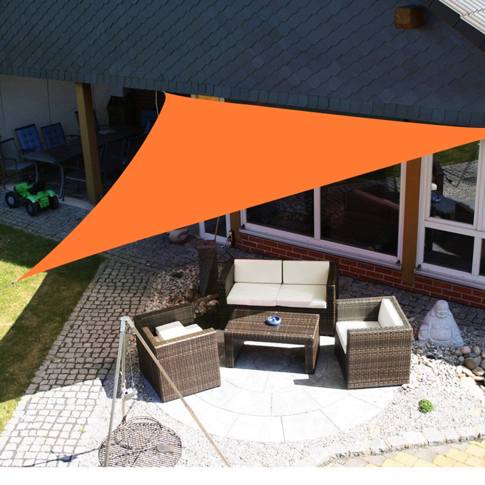 Sun Shade Sail Triangle Waterproof 6.5/10/12/16FT Outdoor Garden Patio ...