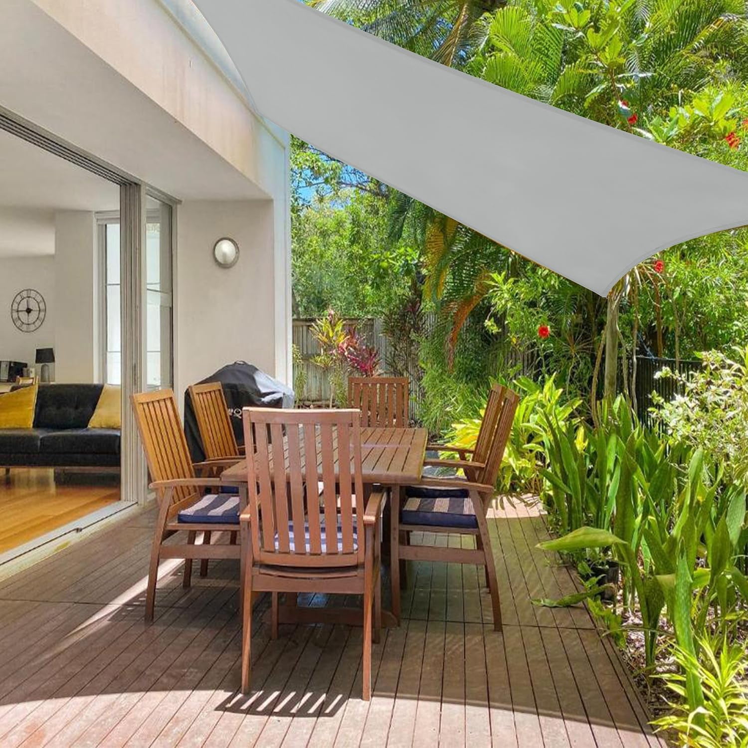 Sun Shade Sail for Patio, Yamaziot 10'x13' Rectangle Canopy, Waterproof ...