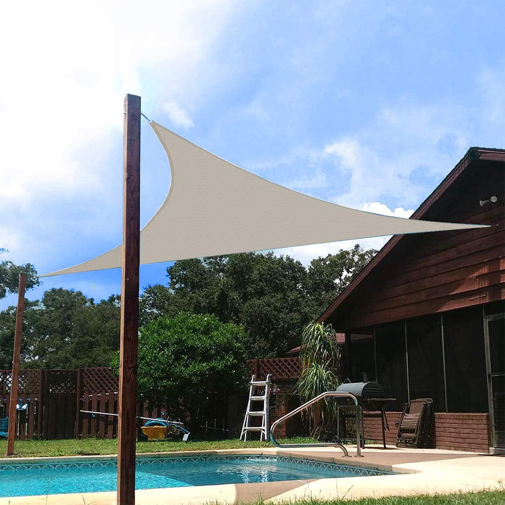 Sourcemax Outdoor Sun Shade Sails for Deck & Yard - 12'x12'x12 ...