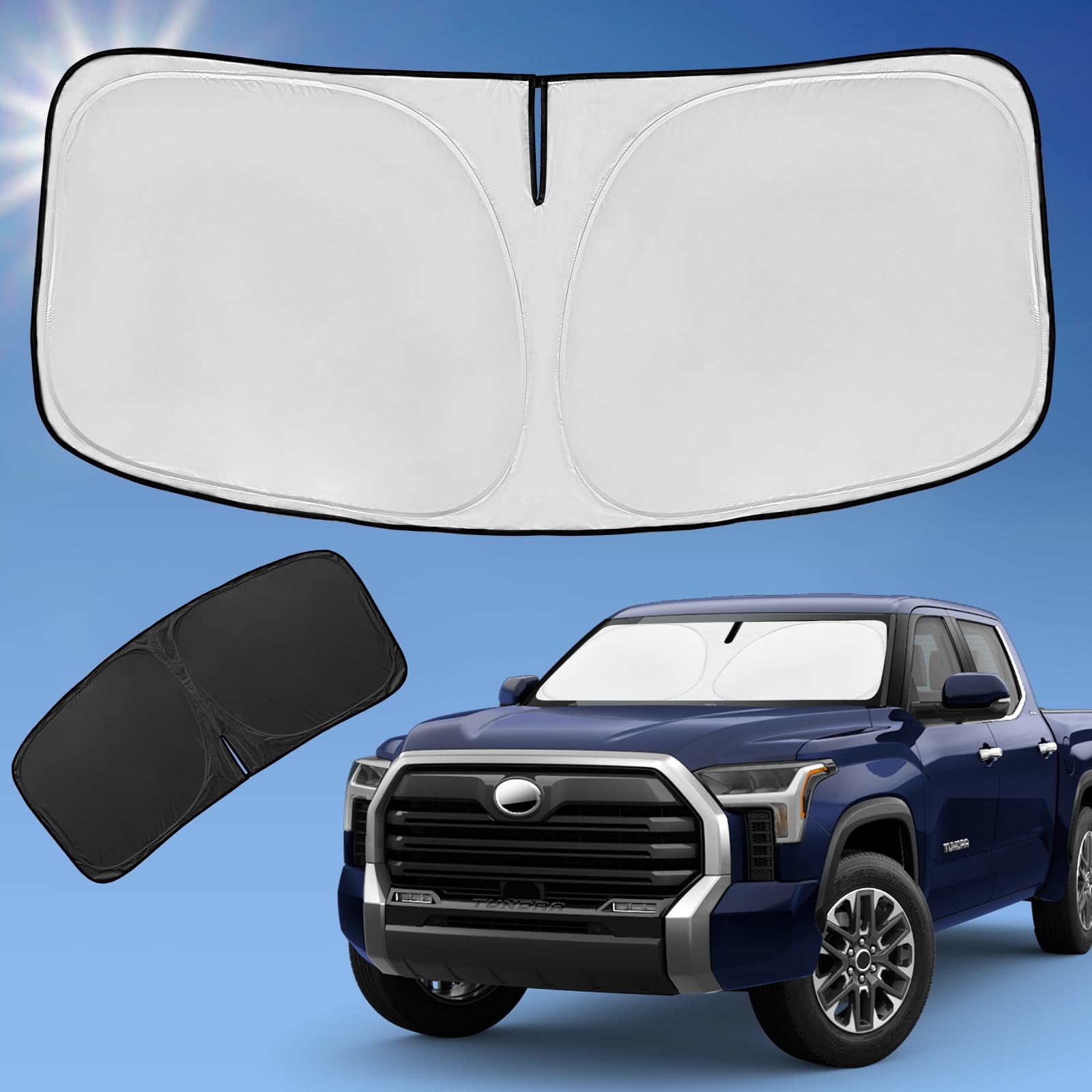 Sun Shade Sunshade for RRF12 Toyota Tundra Windshield Front Window ...