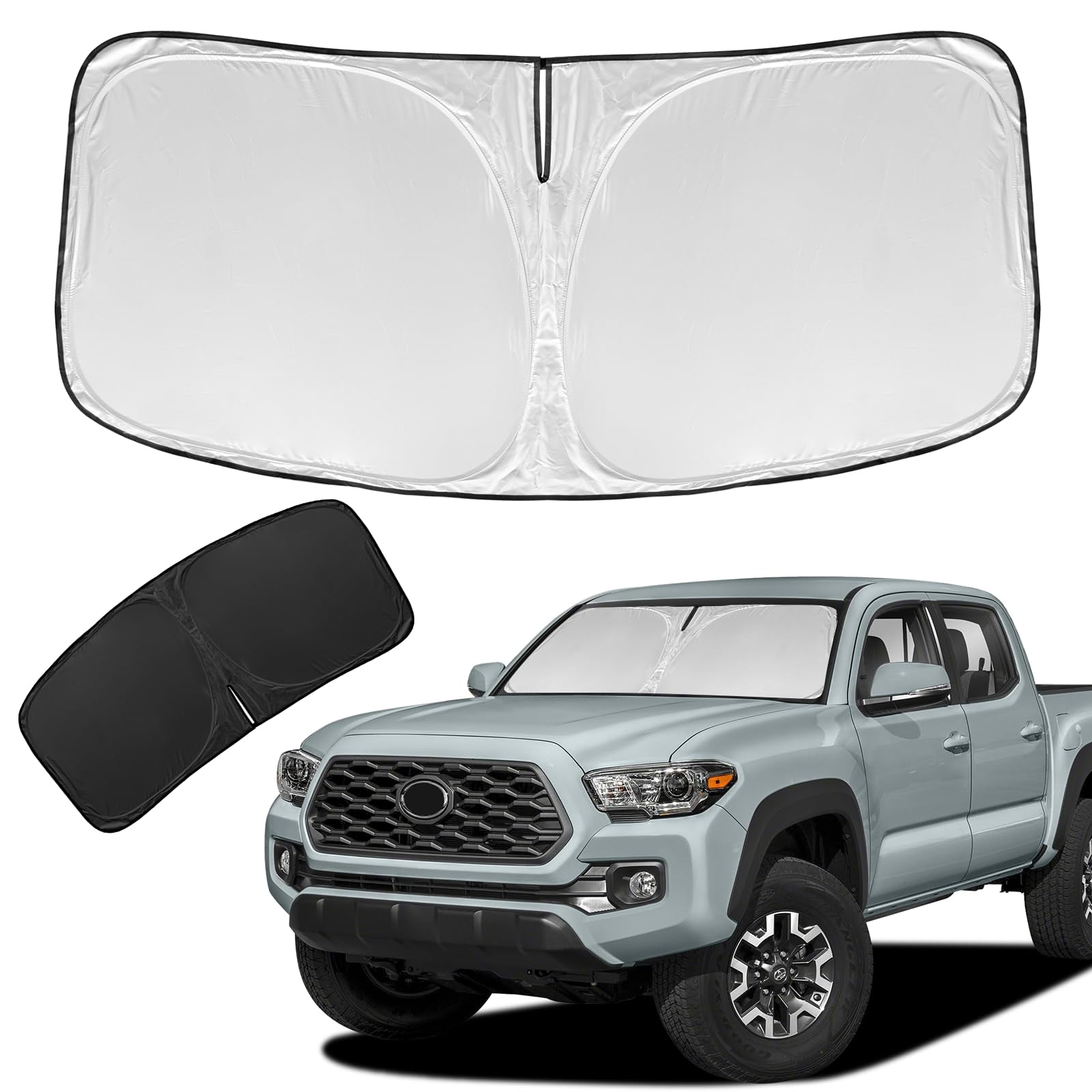 Sun Shade Sunshade Windshield Cover - 4 Layers Front Window Shade ...