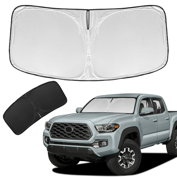 Sun Shade Sunshade Windshield Cover - 4 Layers Front Window Shade ...