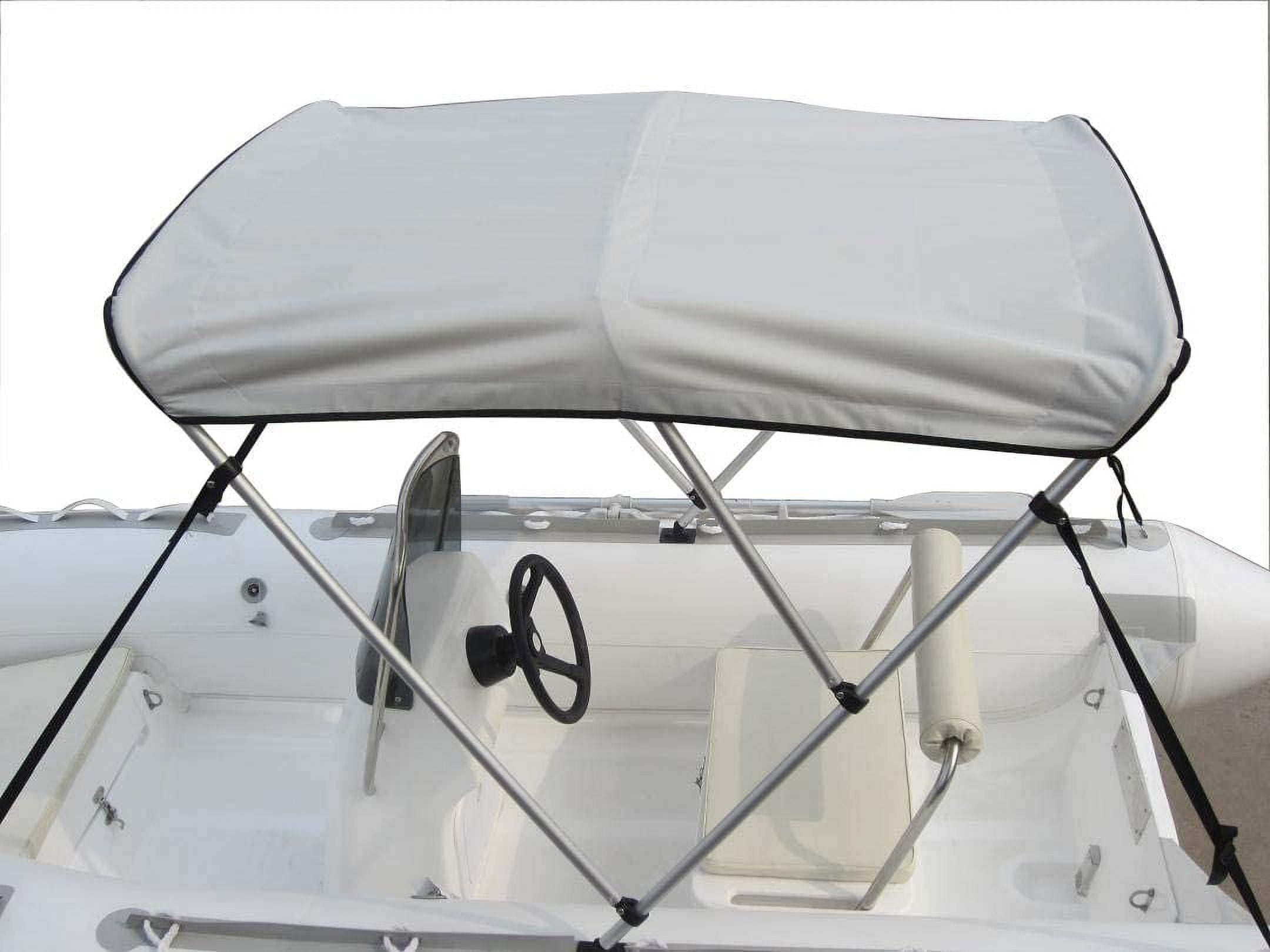 Sun Shade Top Portable Bimini Top Cover Canopy for Inflatable Boat (2 ...