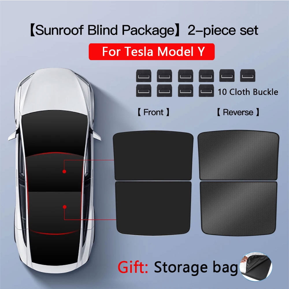 Sun Shades For Tesla Model 3 Highland Model Y 2017-2024 Ice Cloth ...