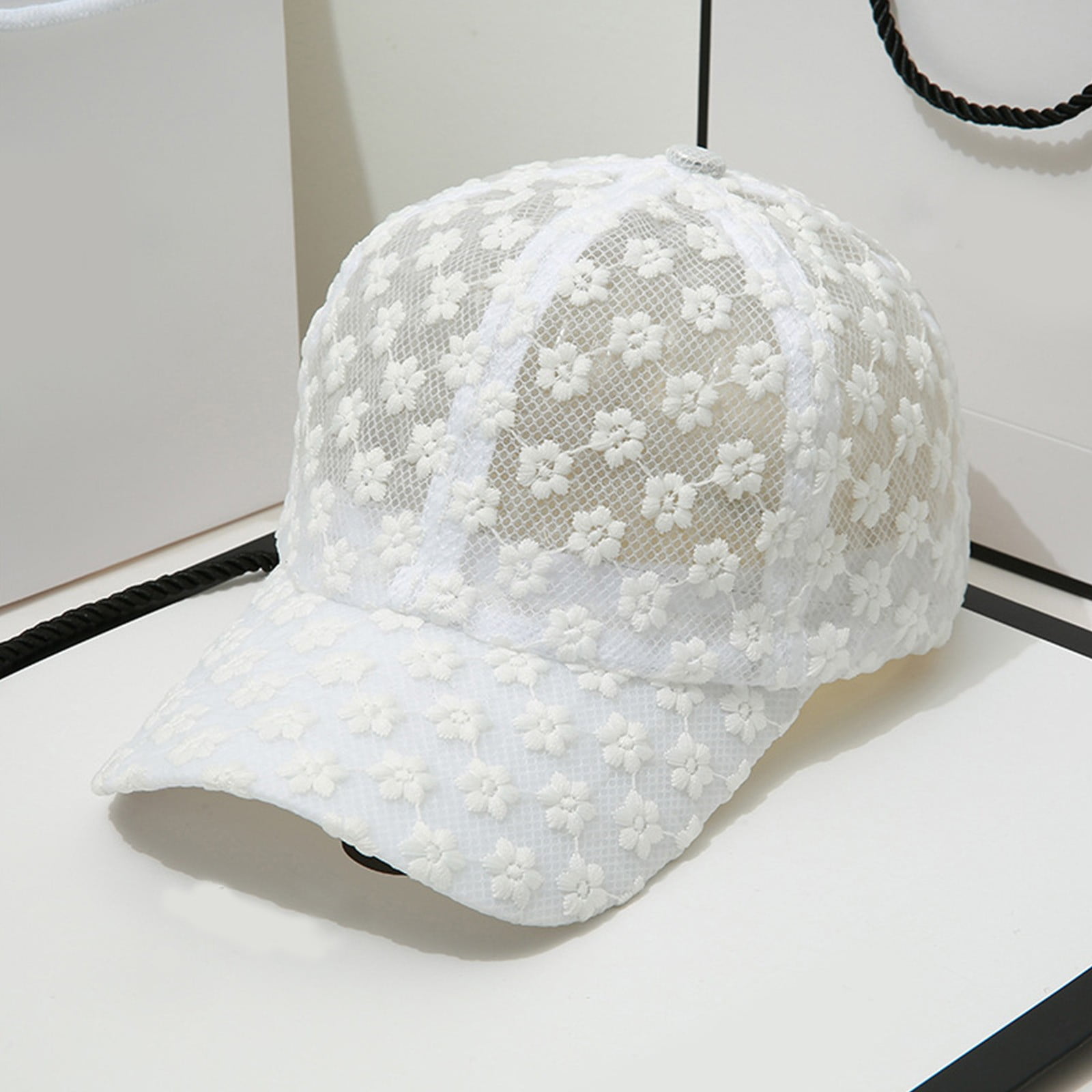 Sun Shading And Sunscreen Korean Version Lace Cap Fashion Casual Hollow ...