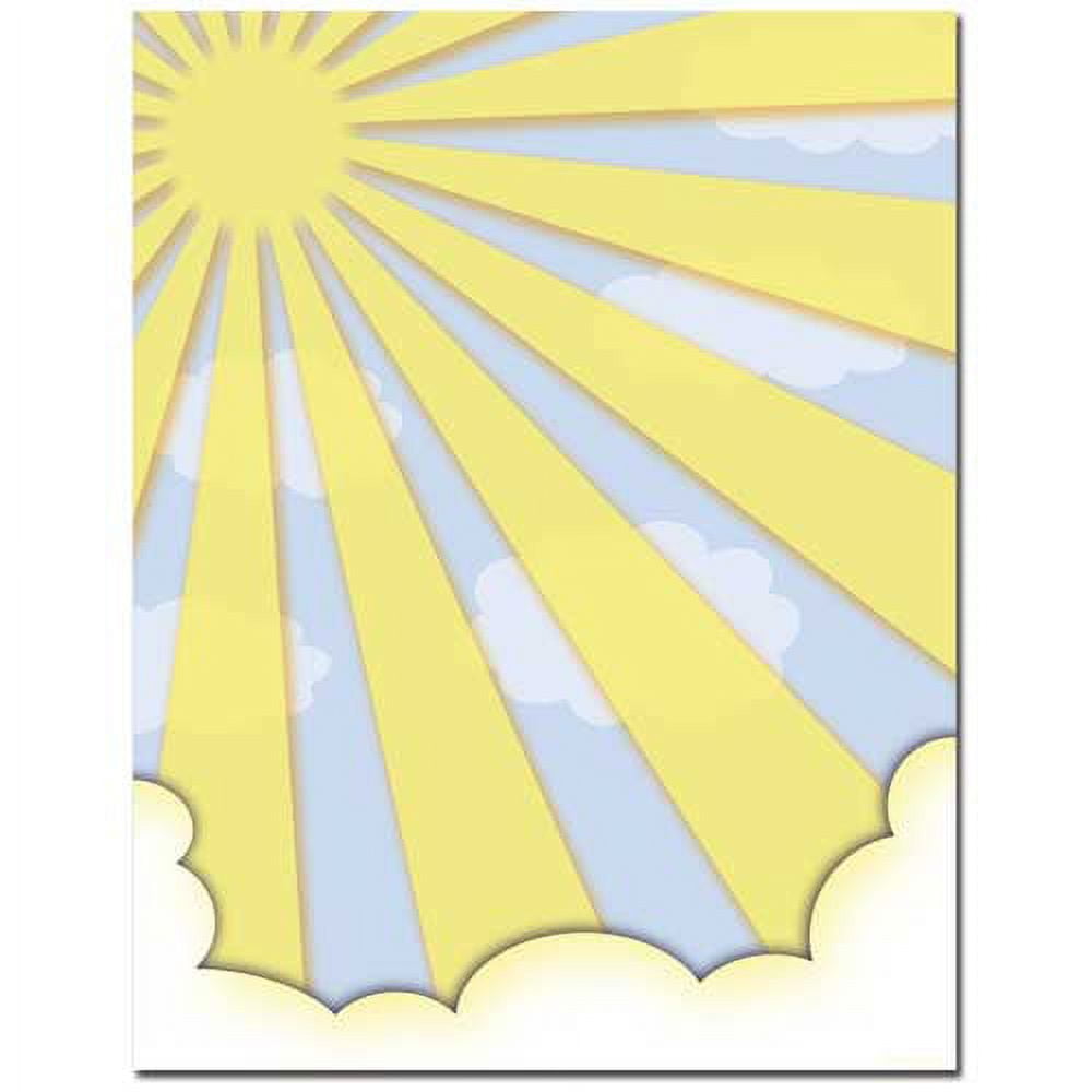 Sun Shiny Day Letterhead Laser & Inkjet Printer Paper, 100 Sheet Pack ...