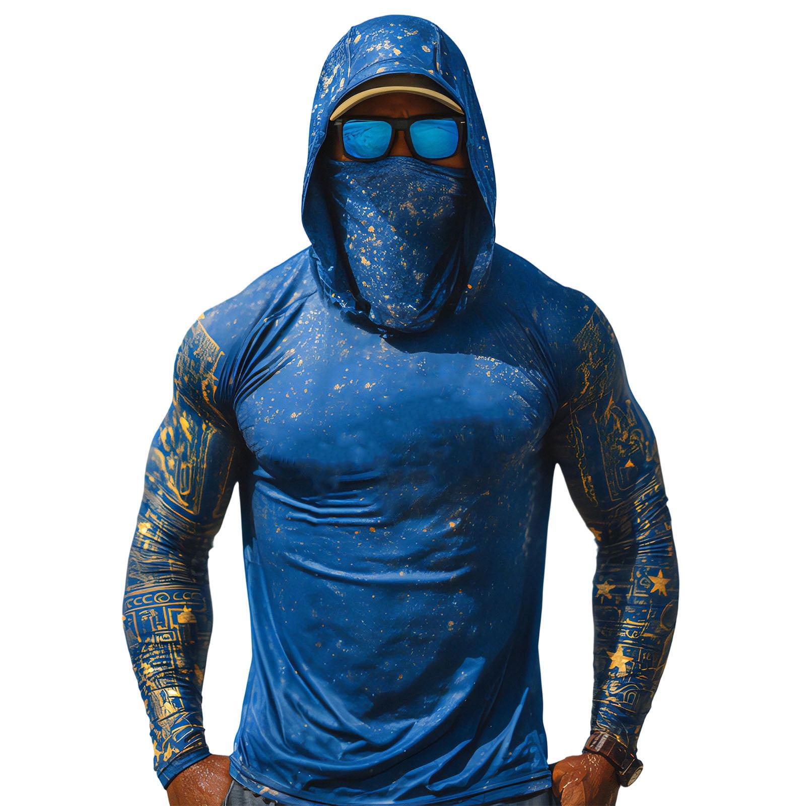 Sun Shirt for Men 2026 Long Sleeve with Hood Fishing Sun Protection ...