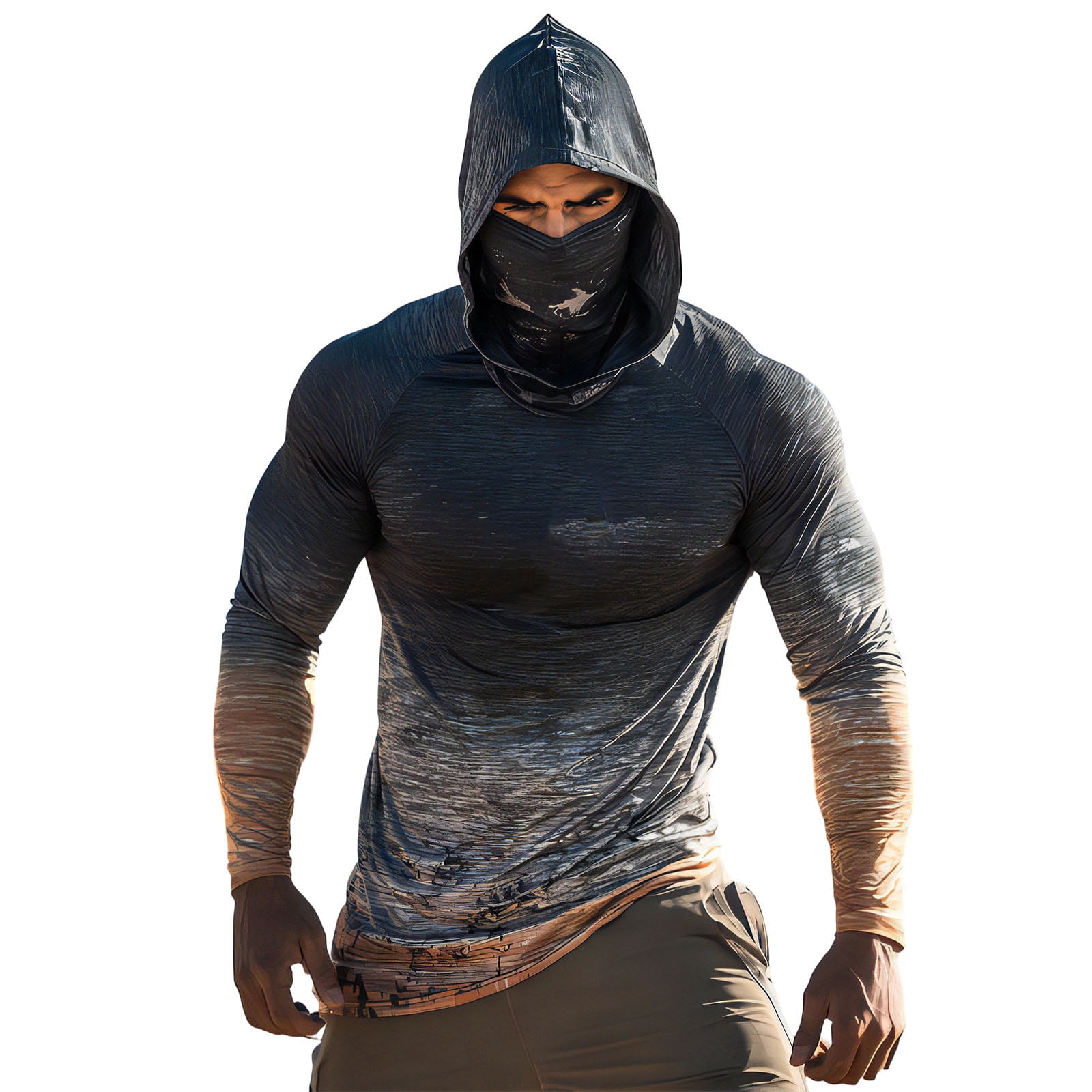 Sun Shirt for Men 2026 Long Sleeve with Hood Fishing Sun Protection ...