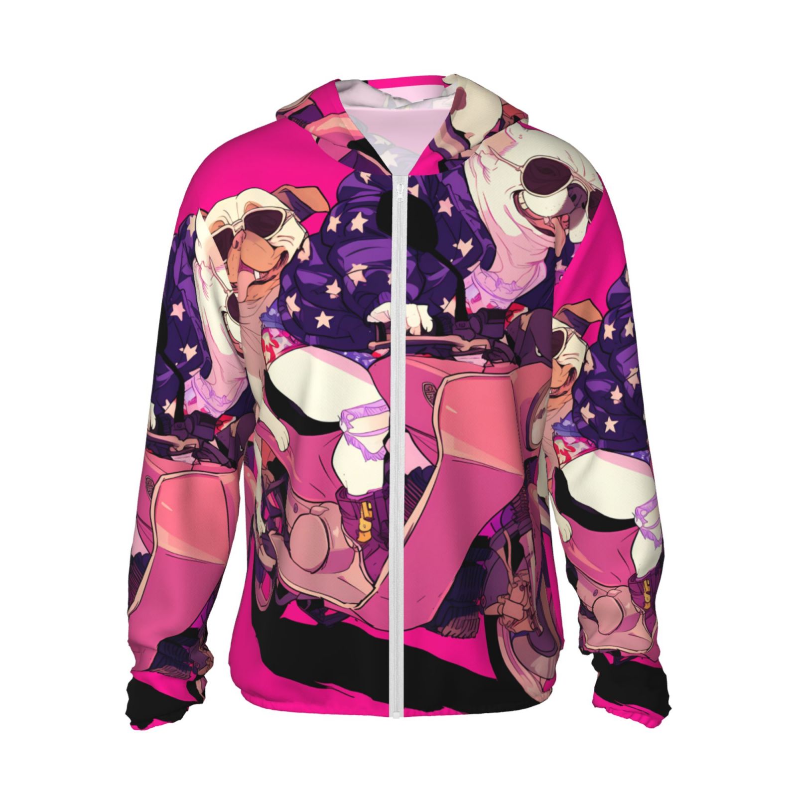 Sun Shirt for Men Women - Cool French Bulldog No.150 Hoodie Long Sleeve ...