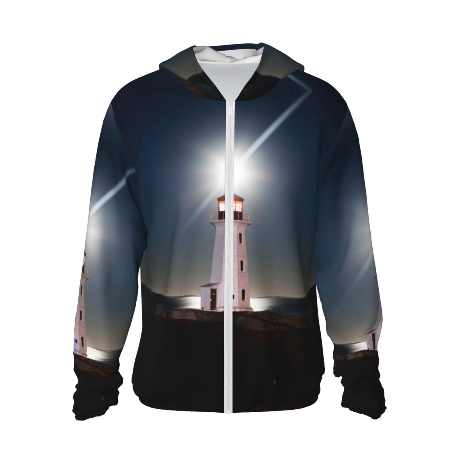 Sun Shirt for Men Women - Peggy's Cove Lighthouse Hoodie Long Sleeve ...