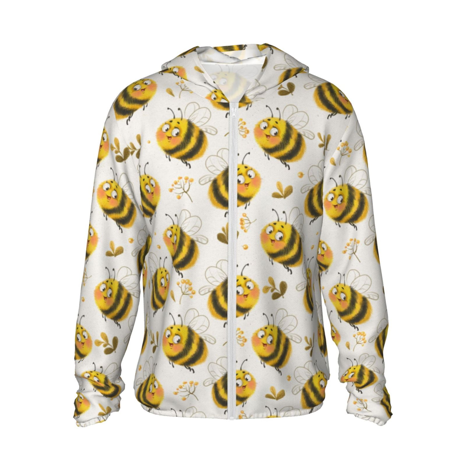 Sun Shirt for Men Women - cute cartoon bees funny Hoodie Long Sleeve Sun Protection Clothing ...