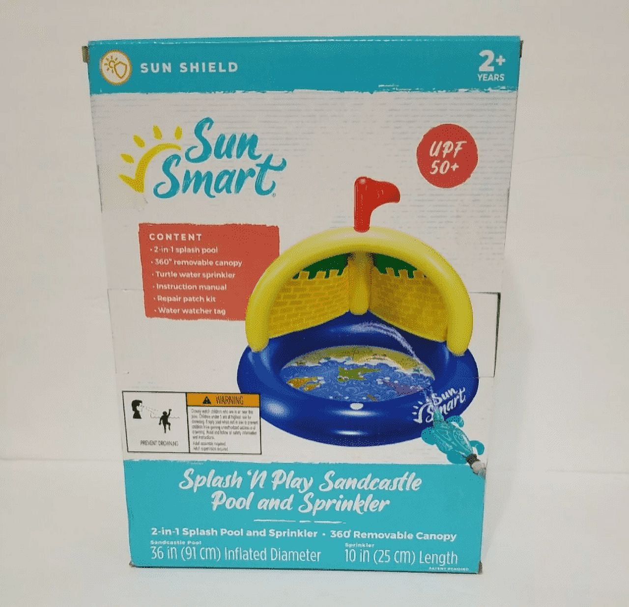 Sun Smart Greyland Splash N Play Sandcastle Pool & Sprinkler - Walmart.com