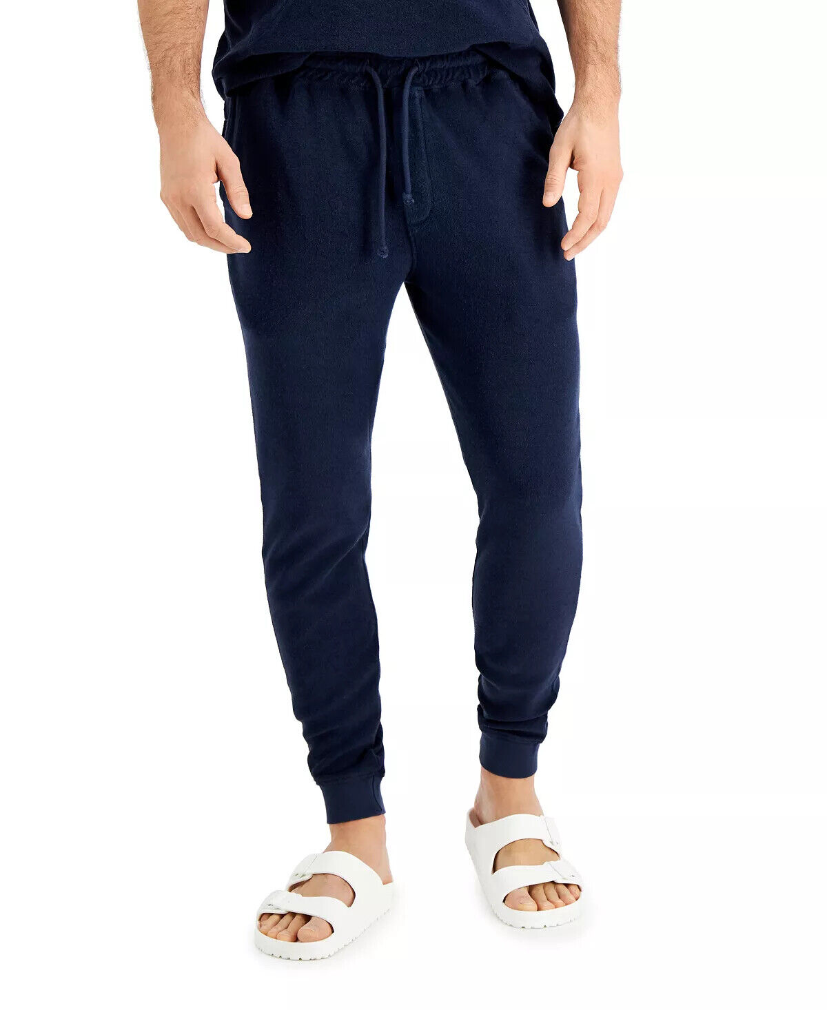 Sun + Stone Men's Baby Terry Knit Jogger Pants in Basic Navy-Size 2XL ...