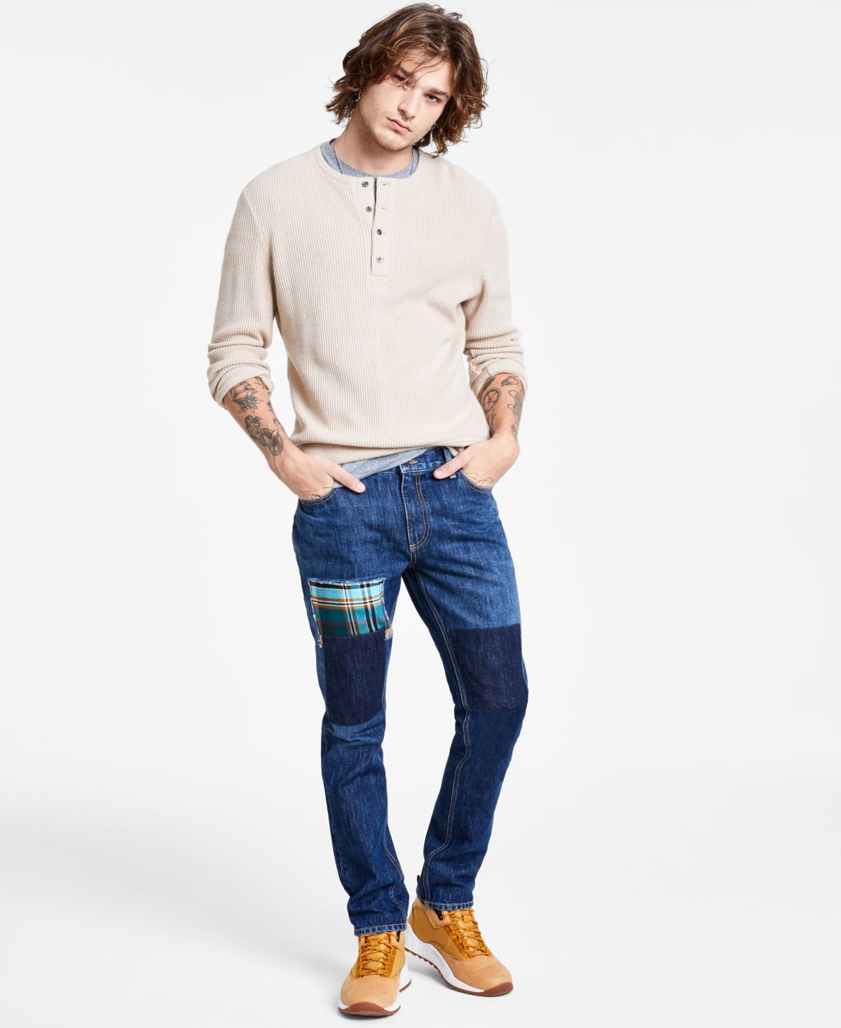 Sun + Stone Men's Edgar Slim Fit Jeans Blue Size 29 - Walmart.com