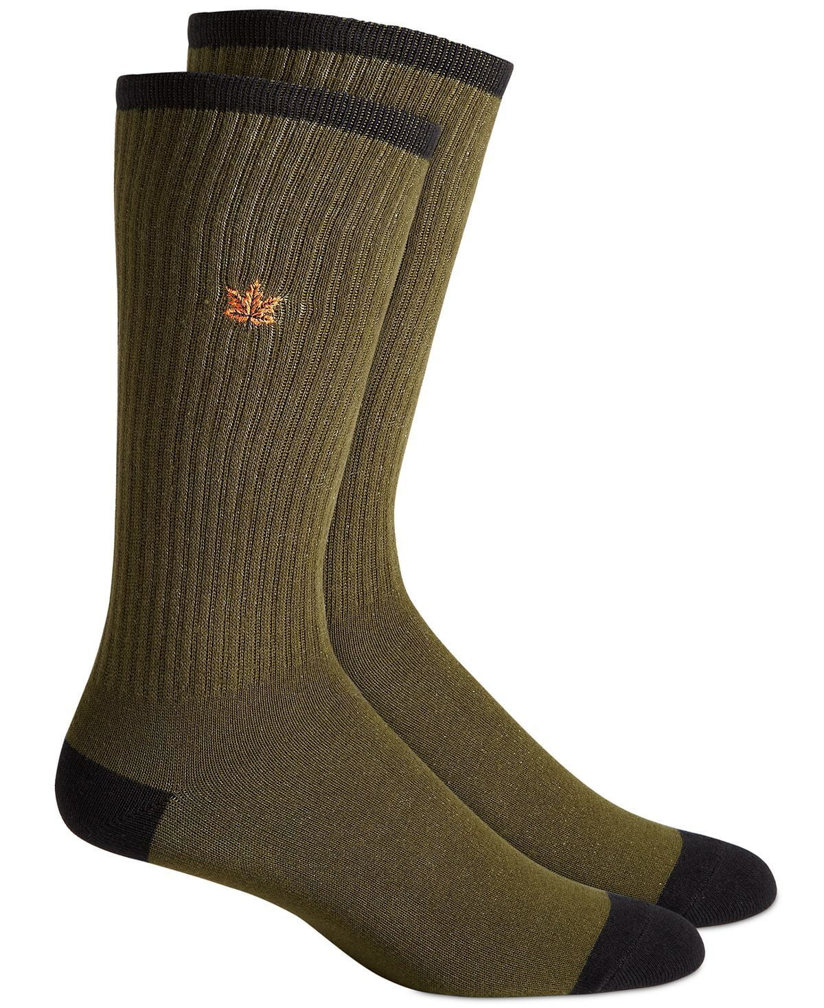 Sun + Stone Men's Leaf Socks Green Osfa Reg - Walmart.com