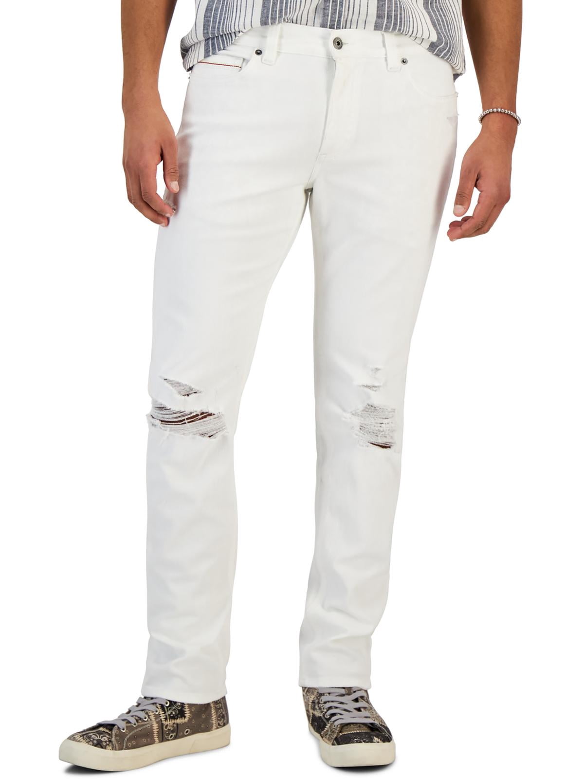 Sun + Stone Mens Denim Distressed Slim Jeans - Walmart.com