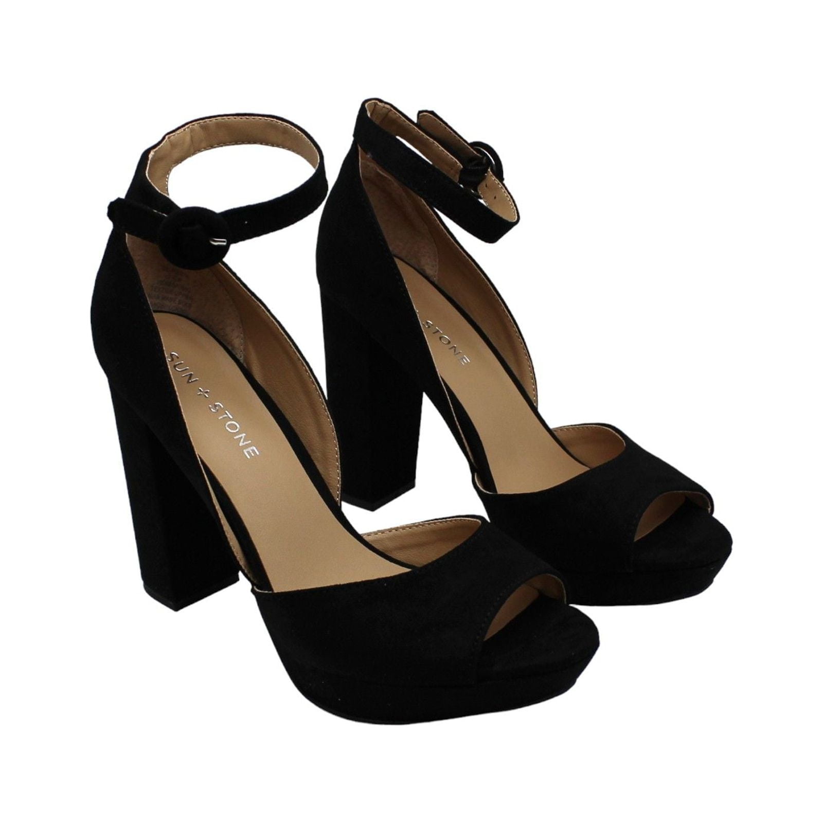 Sun + Stone Reeta Block-Heel Platform Sandals Women's Shoes - Walmart.com