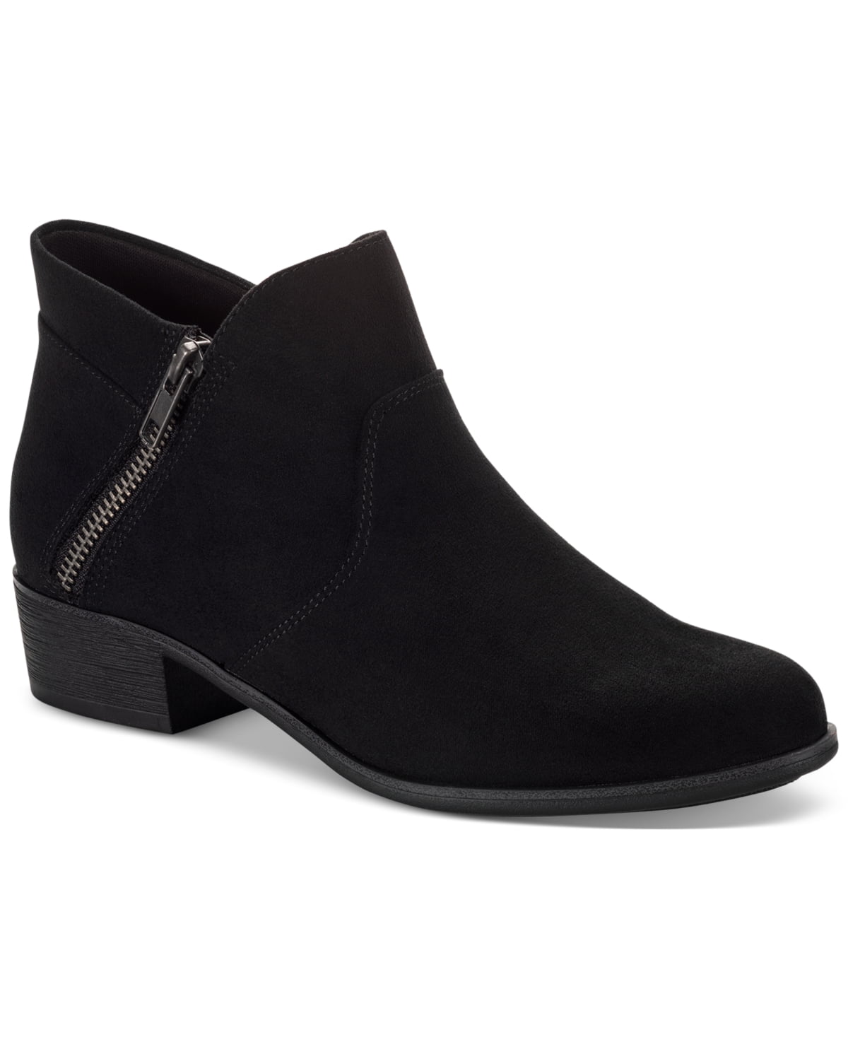 Sun + Stone Women's Adelinee Double Zip Ankle Booties - Walmart.com