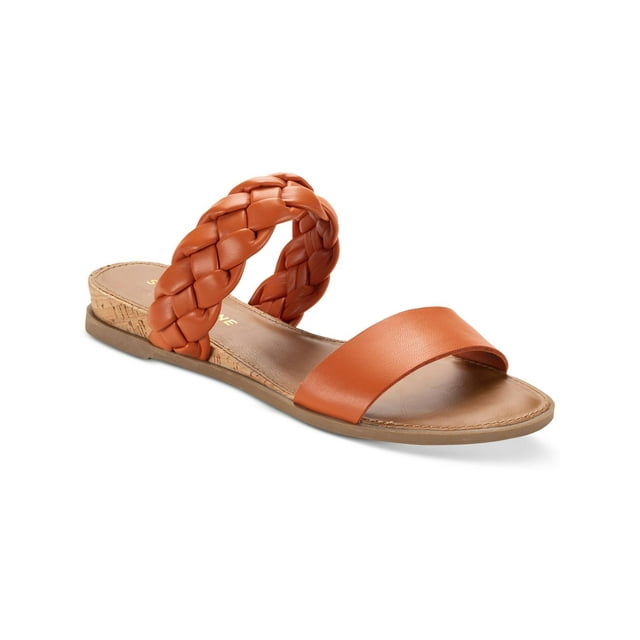 Sun + Stone Womens Braided Open Toe Slide Sandals - Walmart.com