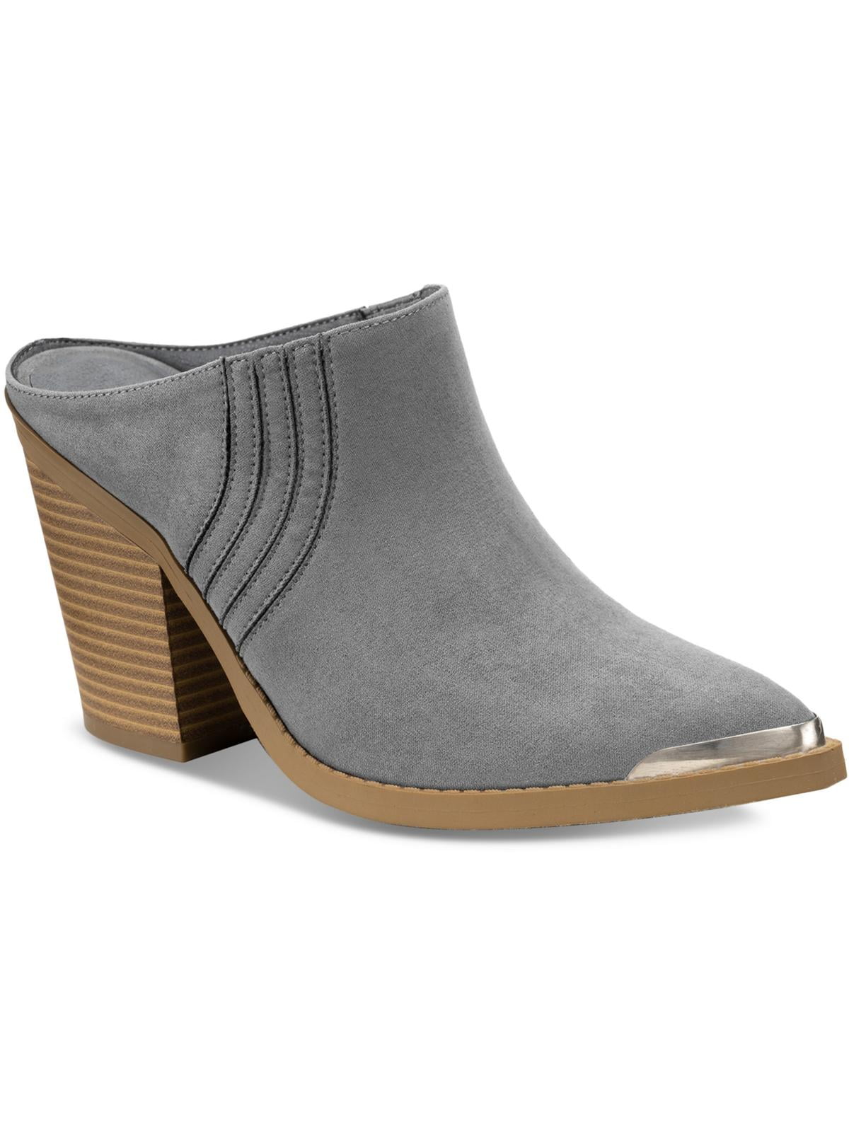 Sun + Stone Womens Deyzaa Metallic Pointed Toe Mules - Walmart.com