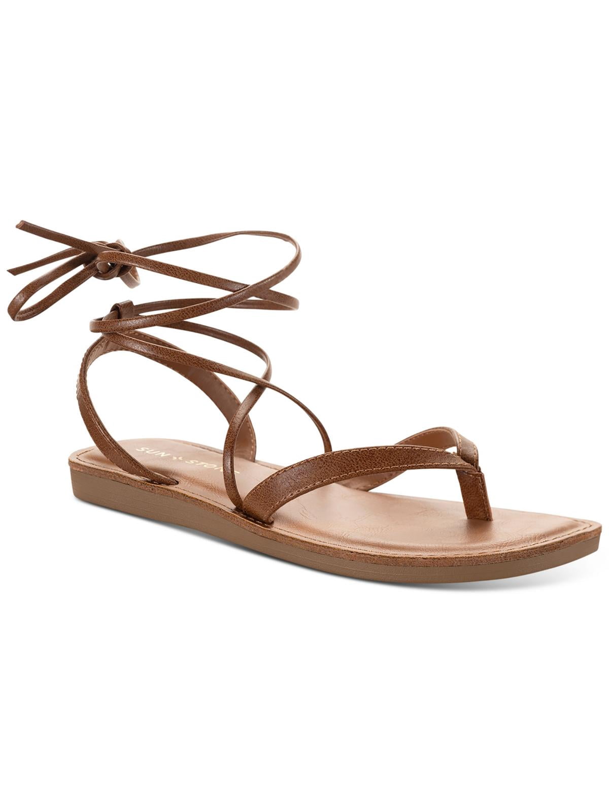 Sun + Stone Womens MAGGIE Strappy Open Toe Flatform Sandals - Walmart.com