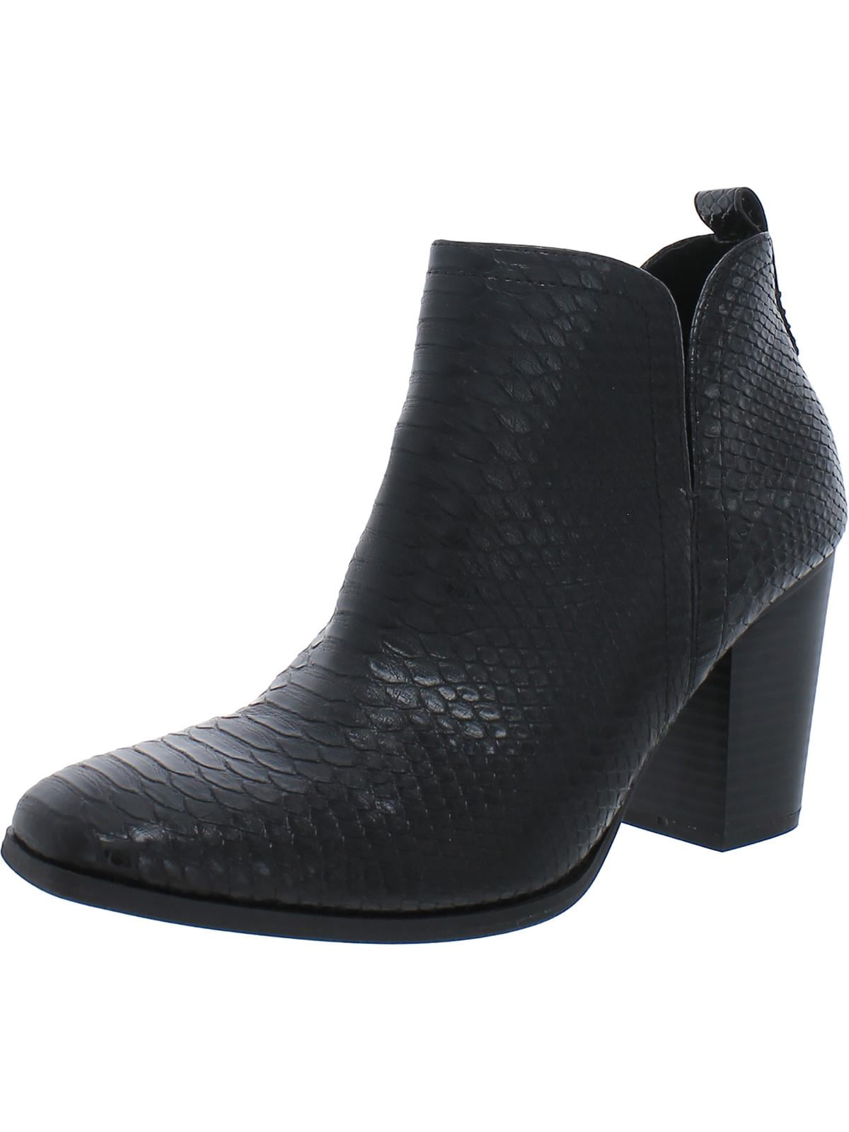 Sun + Stone Womens Pollyy Faux Leather Ankle Booties - Walmart.com